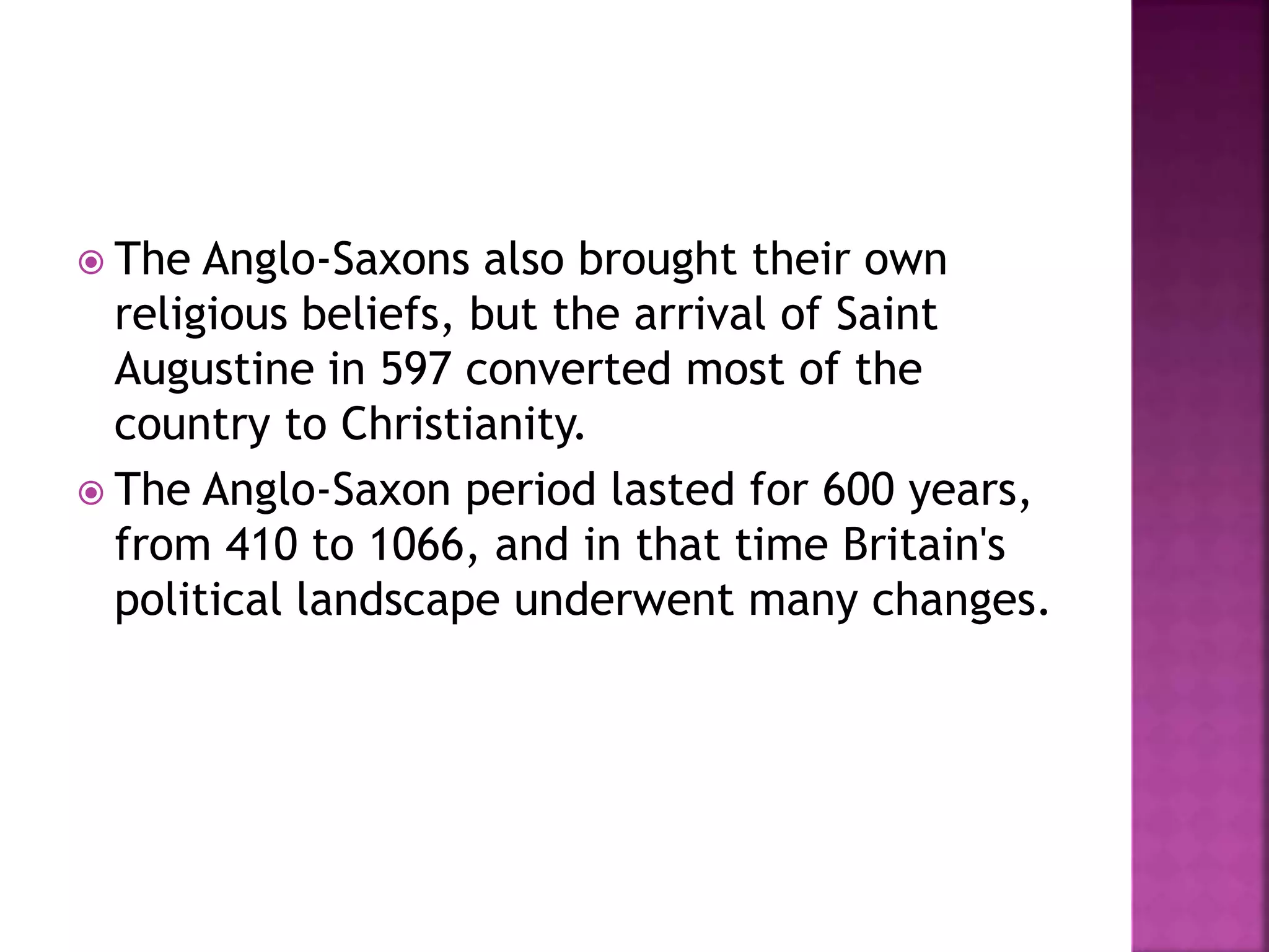 Introduction on The Anglo Saxon Era | PPTX