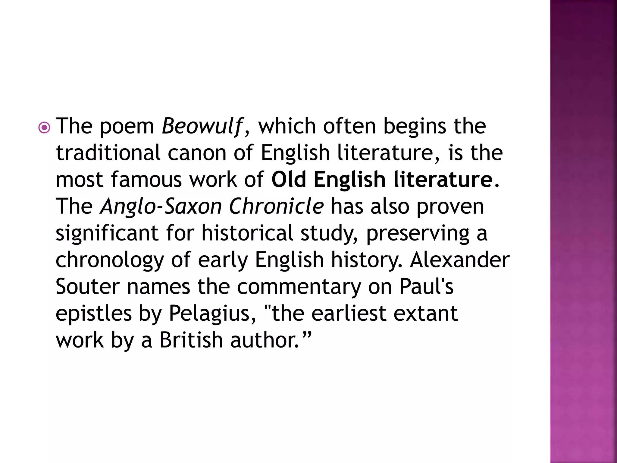 Introduction on The Anglo Saxon Era | PPTX