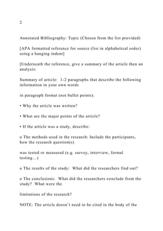 1 Annotated Bibliography Topic (Chosen.docx