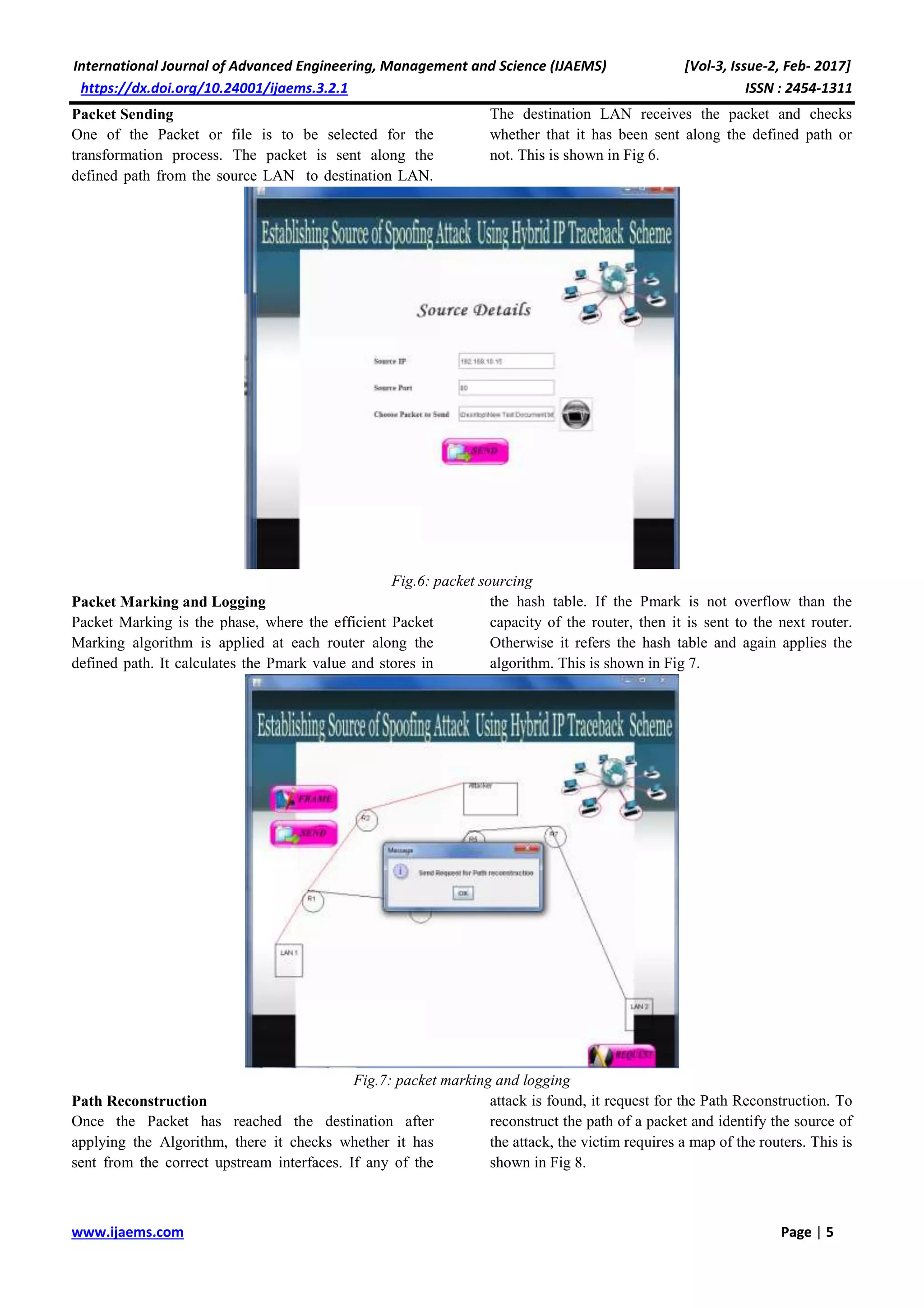 A Novel IP Traceback Scheme for Spoofing Attack | PDF