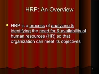 An overview of HRP | PPT