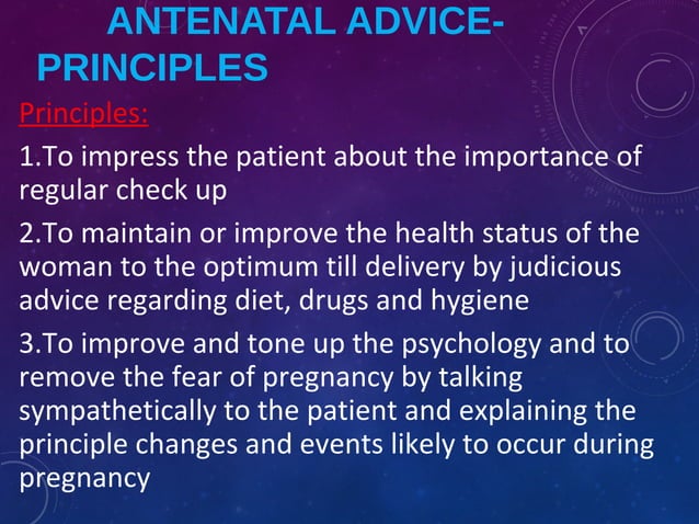 Antenatal care | PPT | Pregnancy | Reproductive Health