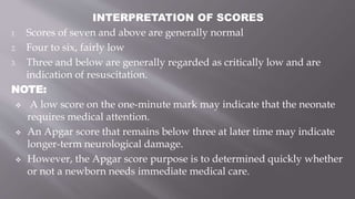 1 APGAR SCORE.pptx9999999999999999999999999 | PPTX