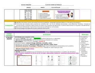 Secuencia lúdica para la lectoescritura. | DOCX