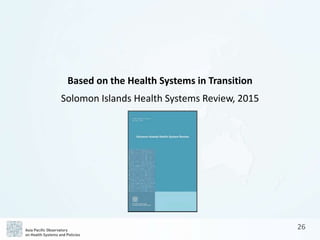 Solomon Islands health system review | PPTX