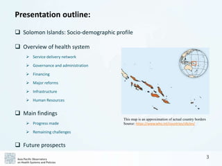 Solomon Islands health system review | PPTX