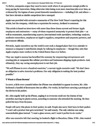 Apple, america and a squeezed middle class | PDF