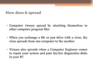 Presentation on computer viruses | PPT