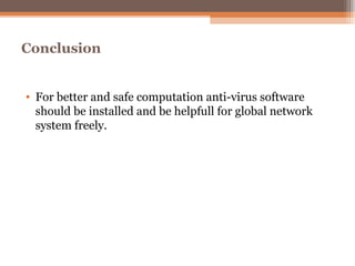 Presentation on computer viruses | PPT