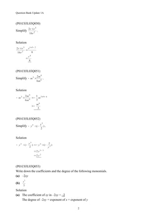 1A QB Ch03 Manipulation of Simple Polynomials.doc
