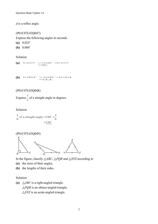 1A QB Ch07 Introduction duction to Geometry.doc | Free Download