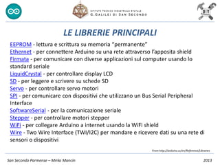 Lezione 1 arduino - corso 20 ore | PPT