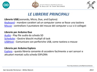 Lezione 1 arduino - corso 20 ore | PPT