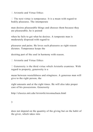 1 Aristotle Virtue Ethics Aristotle and .docx
