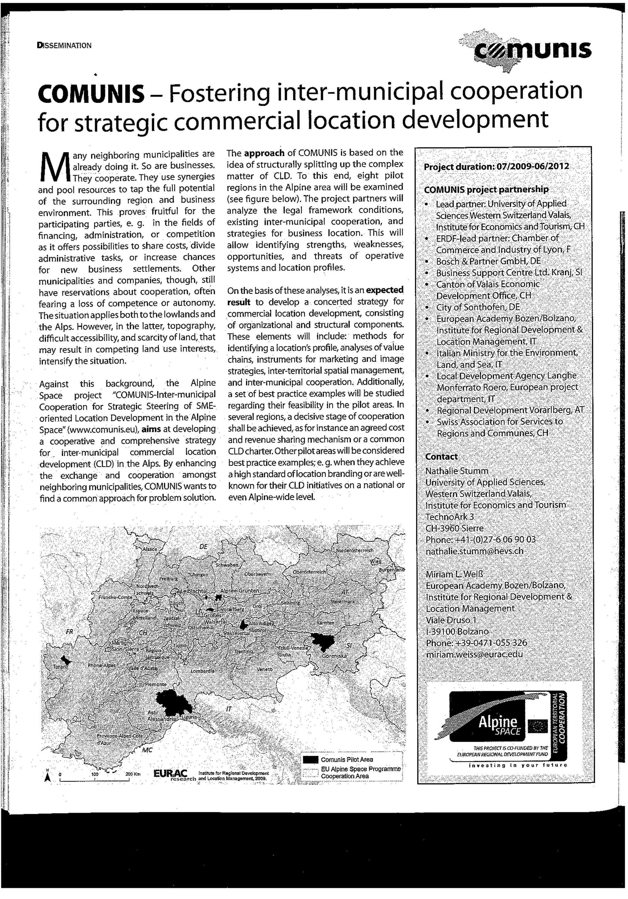 Fostering inter-municipal cooperation for strategic commercial location ...