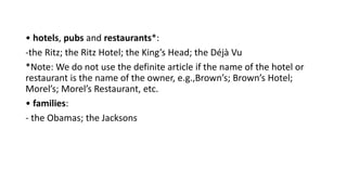 Articles - A, An, The | PPTX