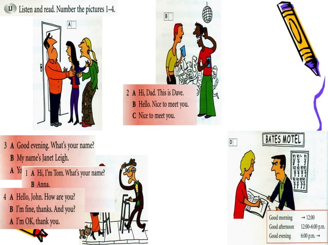 1 a (saying hello & grammar) | PPT