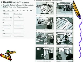 1 a (saying hello & grammar) | PPT