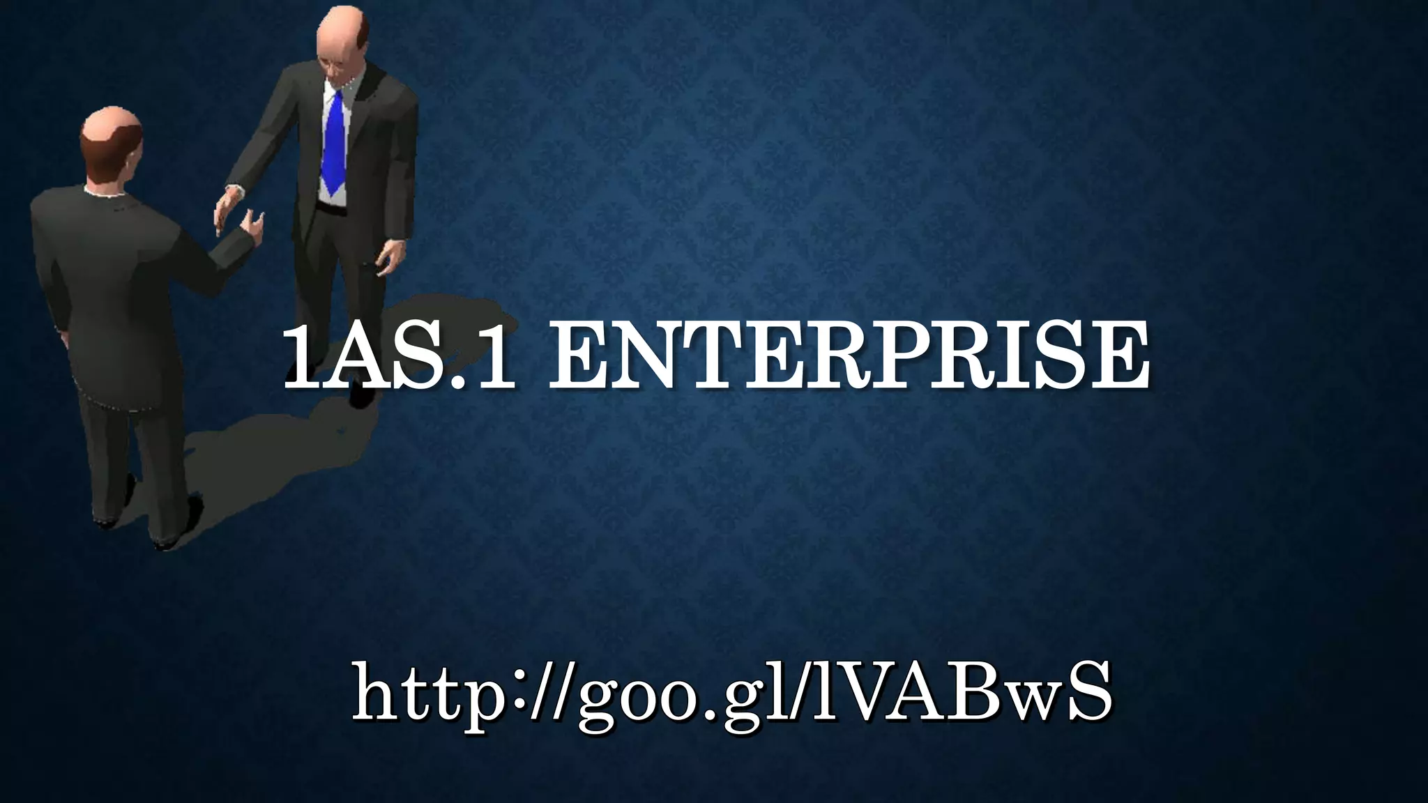 Cambridge Topic 1 AS Level - Enterprise | PPTX