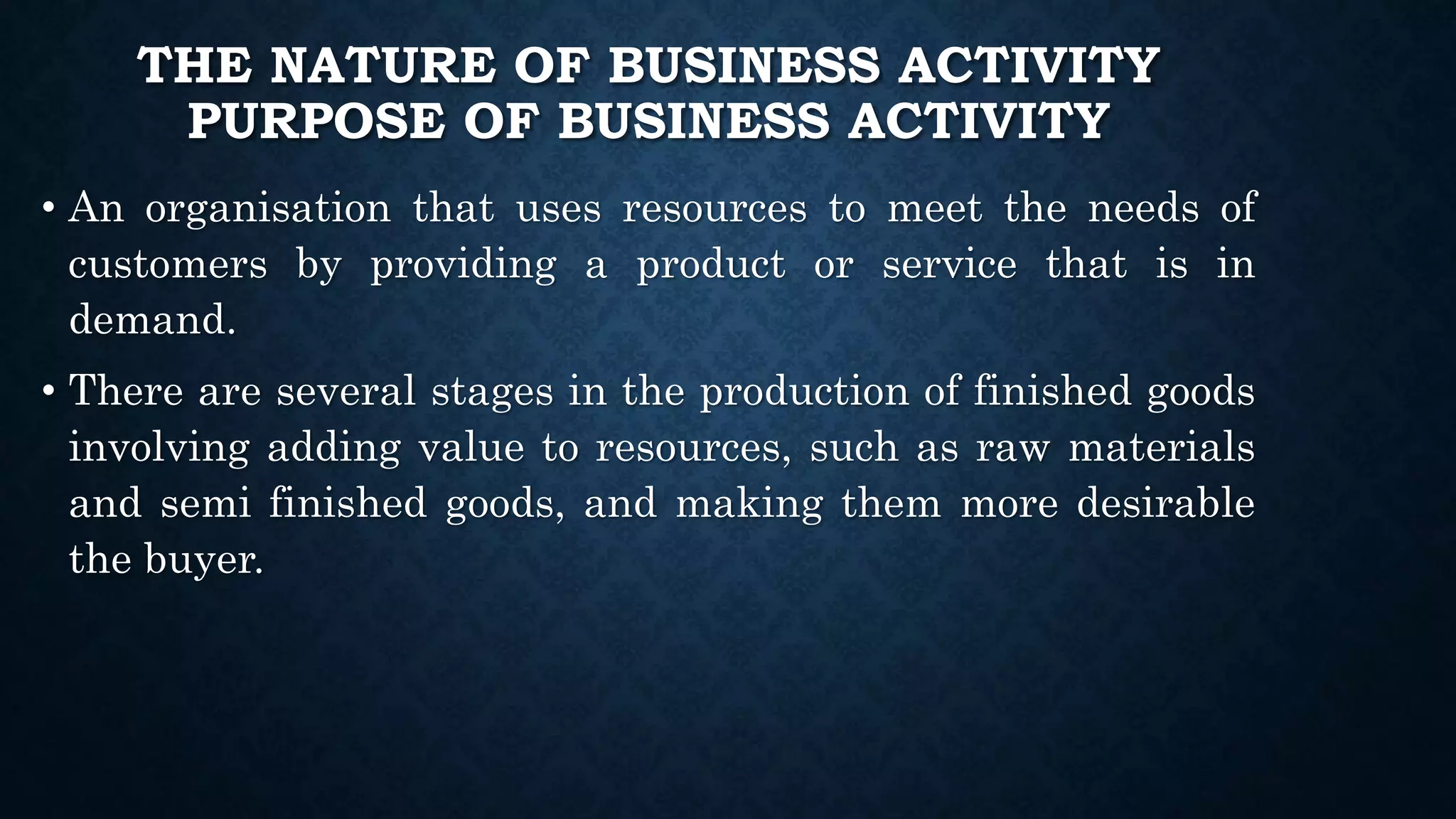 Cambridge Topic 1 AS Level - Enterprise | PPTX