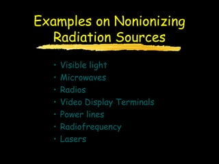sources of radiation | PPT