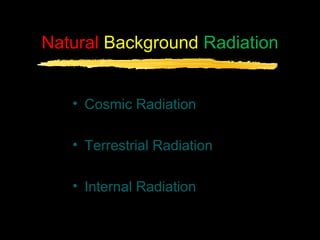 sources of radiation | PPT