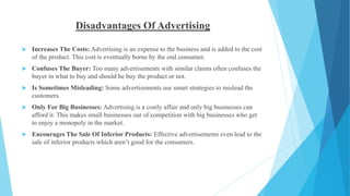 Advertising concepts , Importance and its Types | PPTX