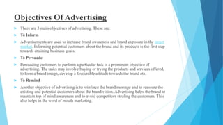 Advertising concepts , Importance and its Types | PPTX