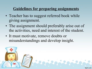 assignment in nursing | PPT