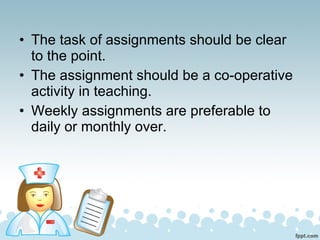 assignment in nursing | PPT