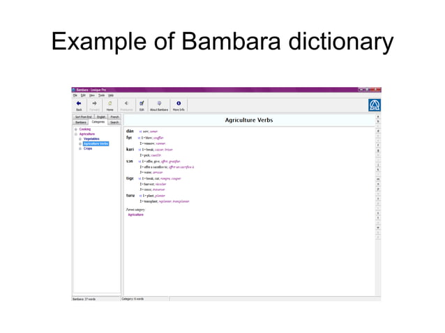 Lexique Pro (1rst Assignment) | PPT