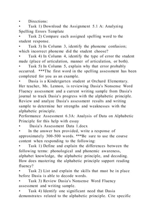 (1)assignment 7.1 a identifying letters, phonemes, and graphemes | DOCX