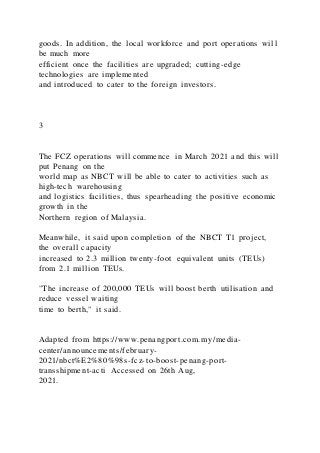 1 Assignment BLC30603 Warehouse Management | PDF