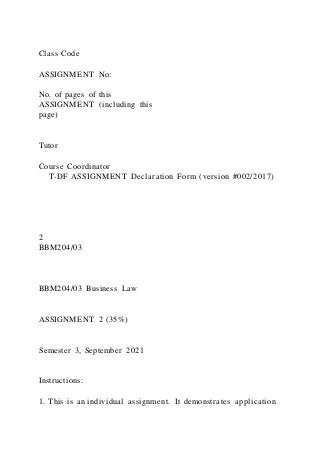1 Assignment BLC30603 Warehouse Management | PDF