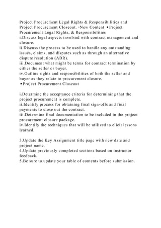 #1 Assignment Objectives Explain the bid and proposal process to.docx