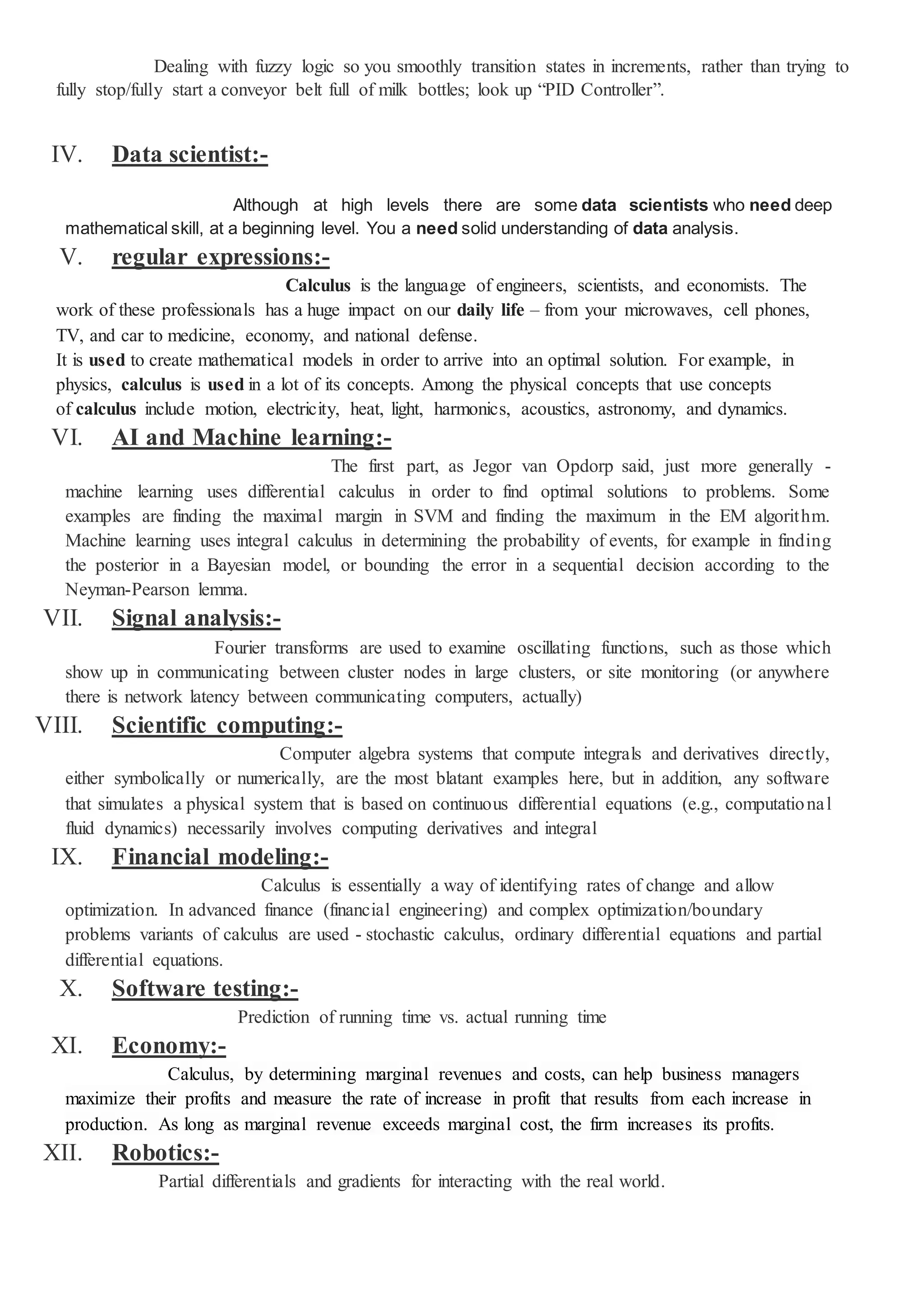 calculus assignment of math | DOCX