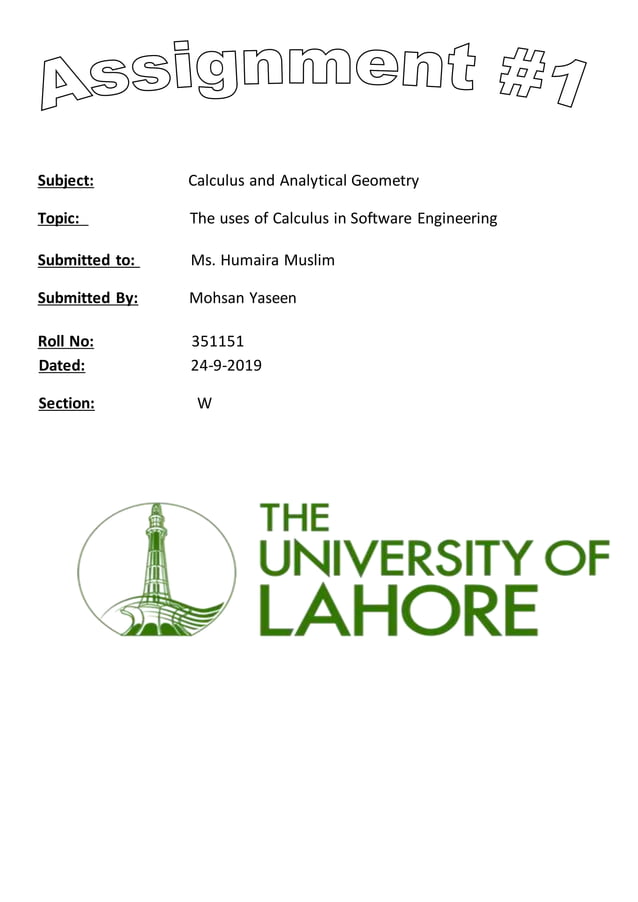 calculus assignment of math | PDF