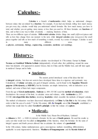 calculus assignment of math | DOCX