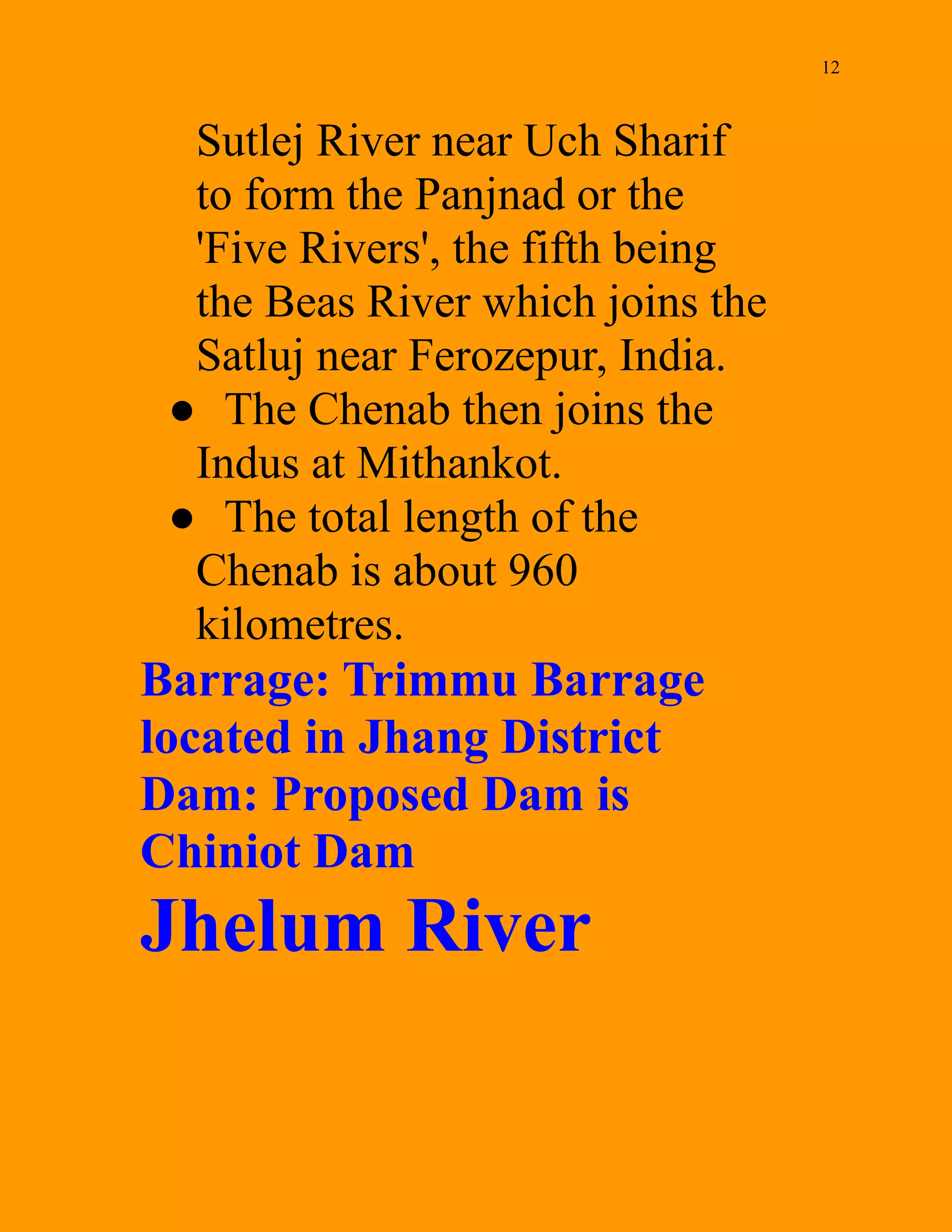 Rivers of pakistan | PDF