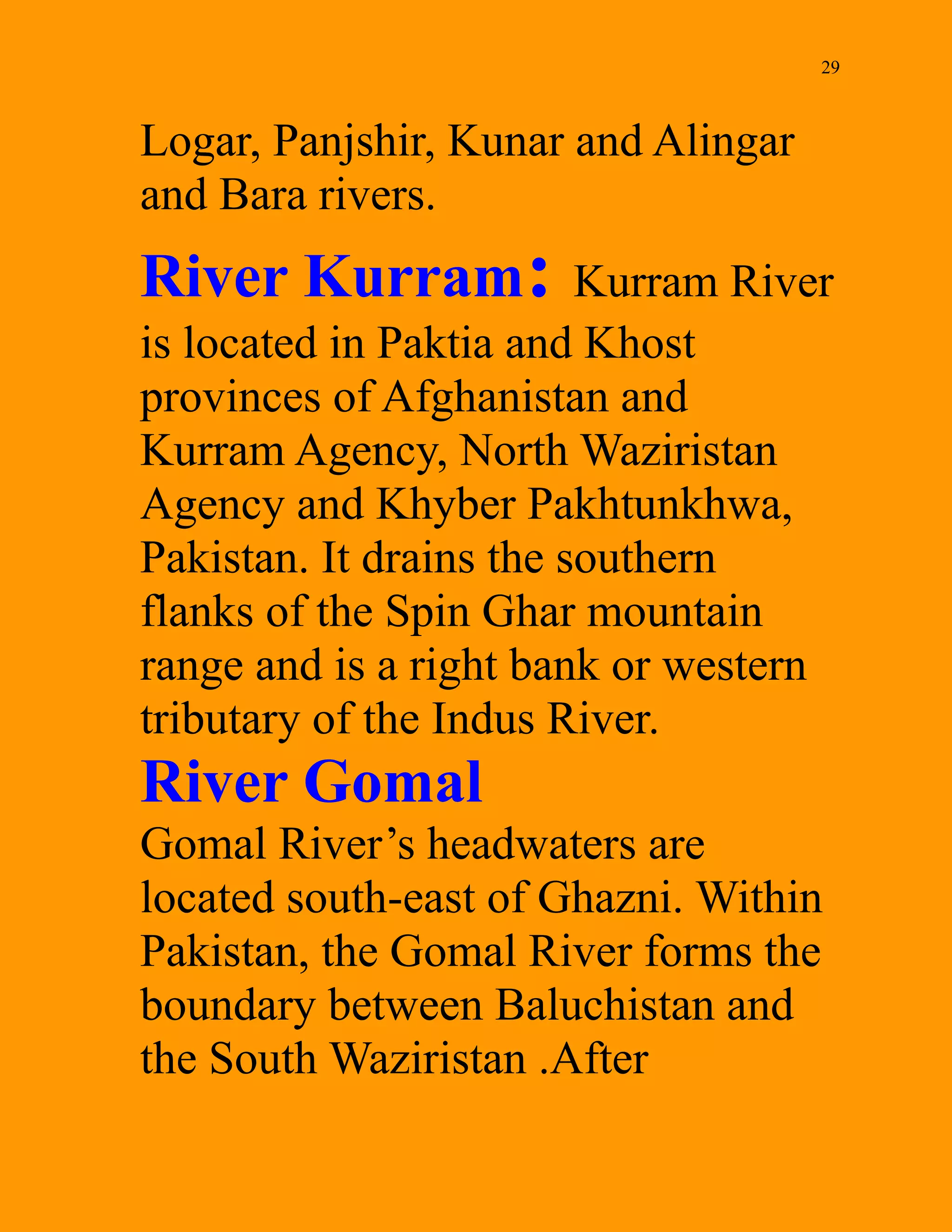 Rivers of pakistan | PDF