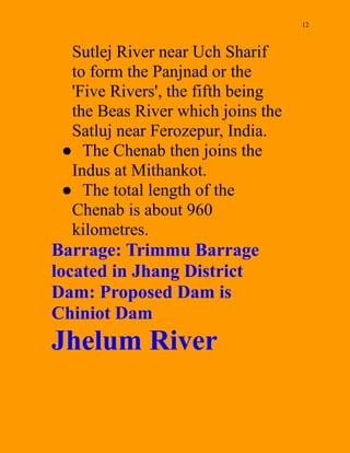 Rivers of pakistan | PDF