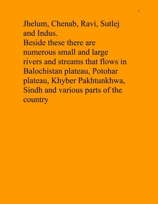 Rivers of pakistan | PDF