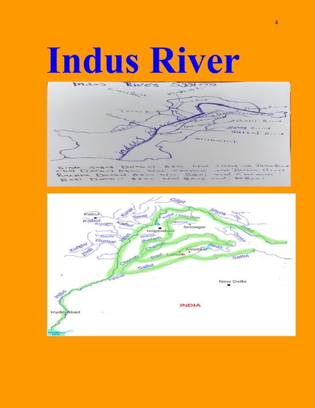 Rivers map pakistan