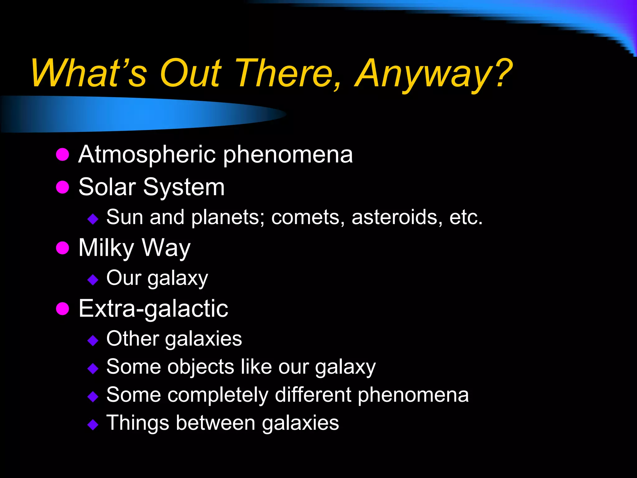 astronomy introduction | PPTX