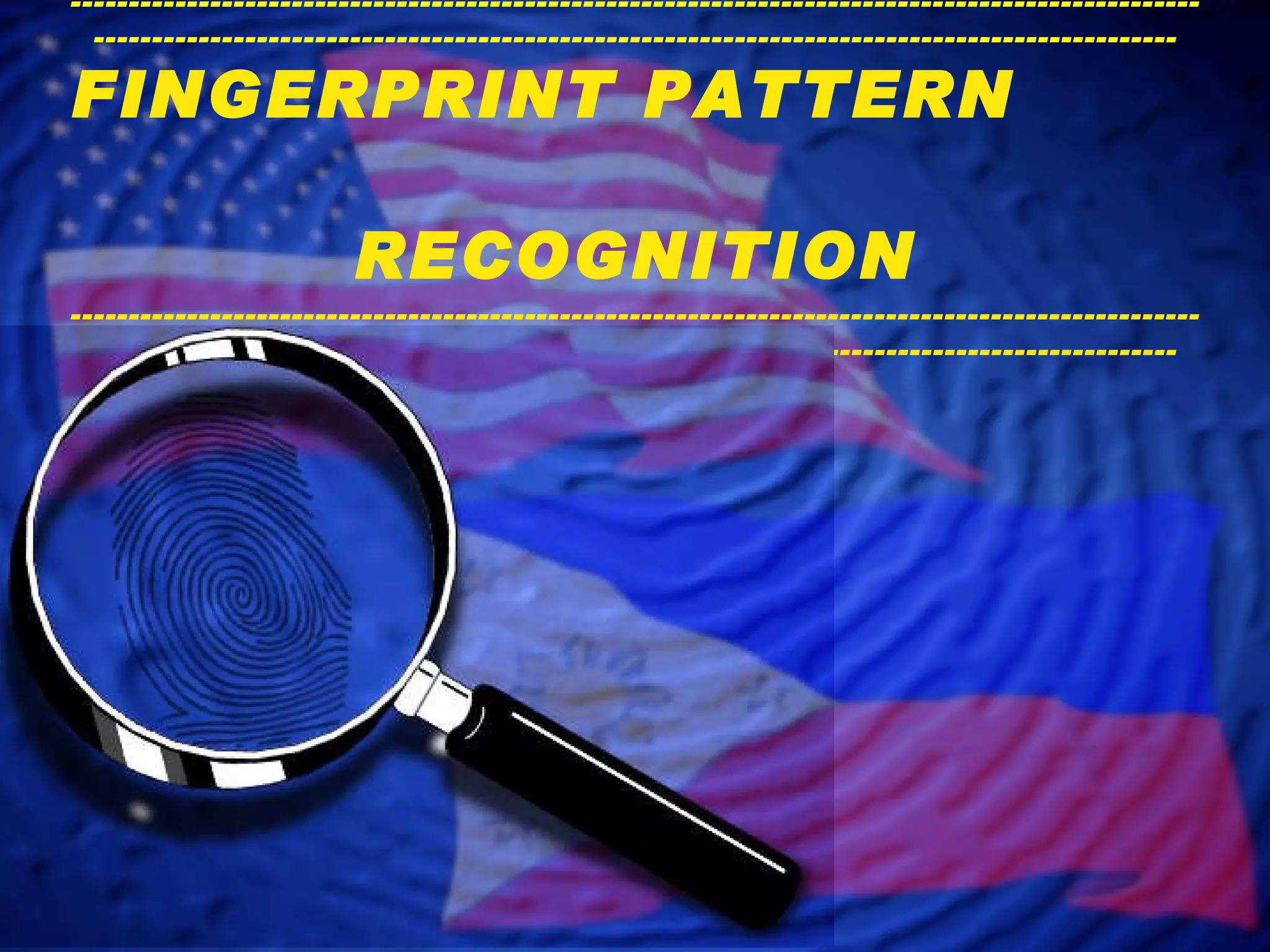 Fingerprint Classification- slide 1 | PPT