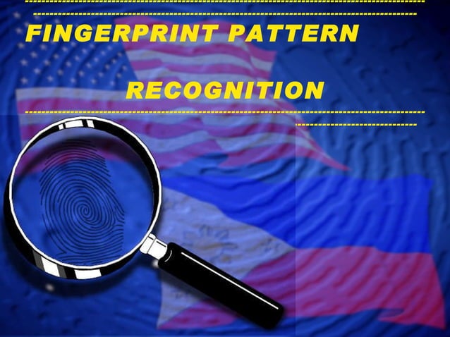 Fingerprint Classification- slide 1 | PPT | Science