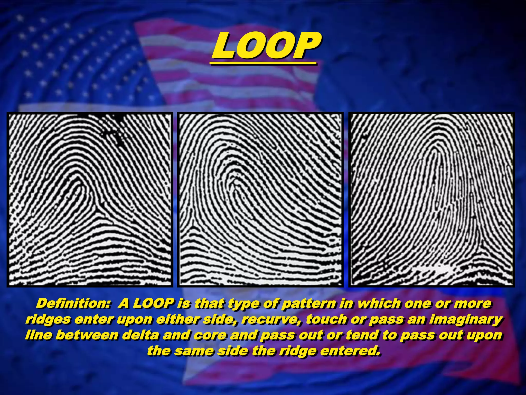 Fingerprint Classification- Loop Patterns | PPTX