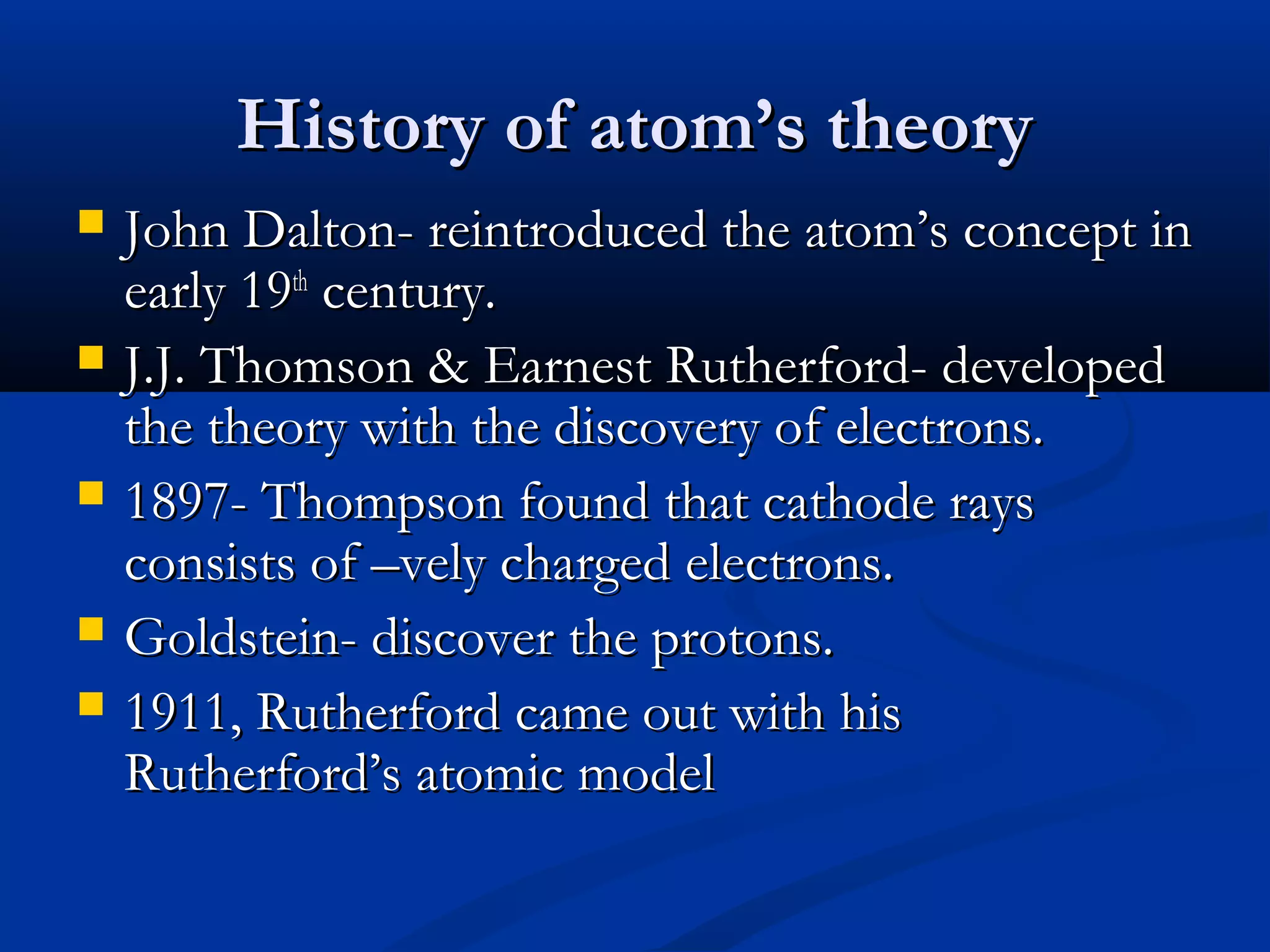 Chapter 1: atomic structure | PPT
