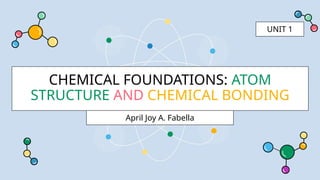 Chapter 1 ATOM STRUCTURE AND CHEMICAL BONDING | PPTX
