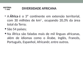 1ª AULA ABRIL - TEXTO COM ATIVIDADE - POVOS E CULTURAS AFRICANAS ...